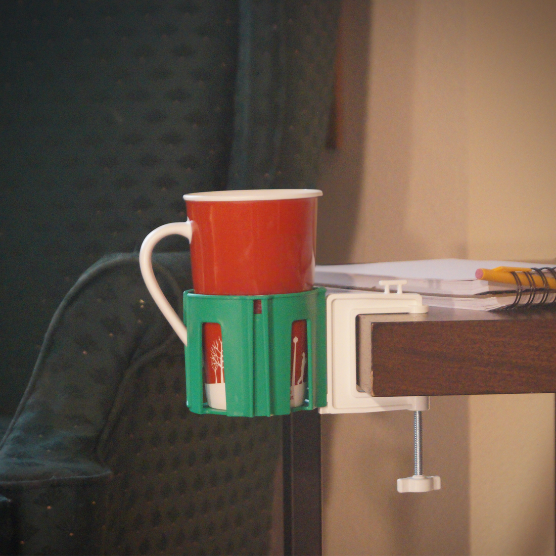 Cup-Holster Desk Mounting Cup Holder for Cups and Mugs